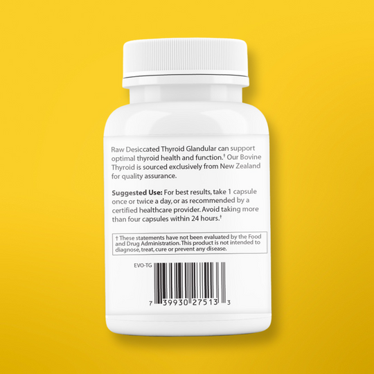 Thyroid: Grass Fed Bovine Thyroid from New Zealand - Natural Thyroid ...